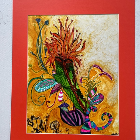 Art | Alcohol Ink Artwork Original Named Her Psychodelic One Of A Kind ...